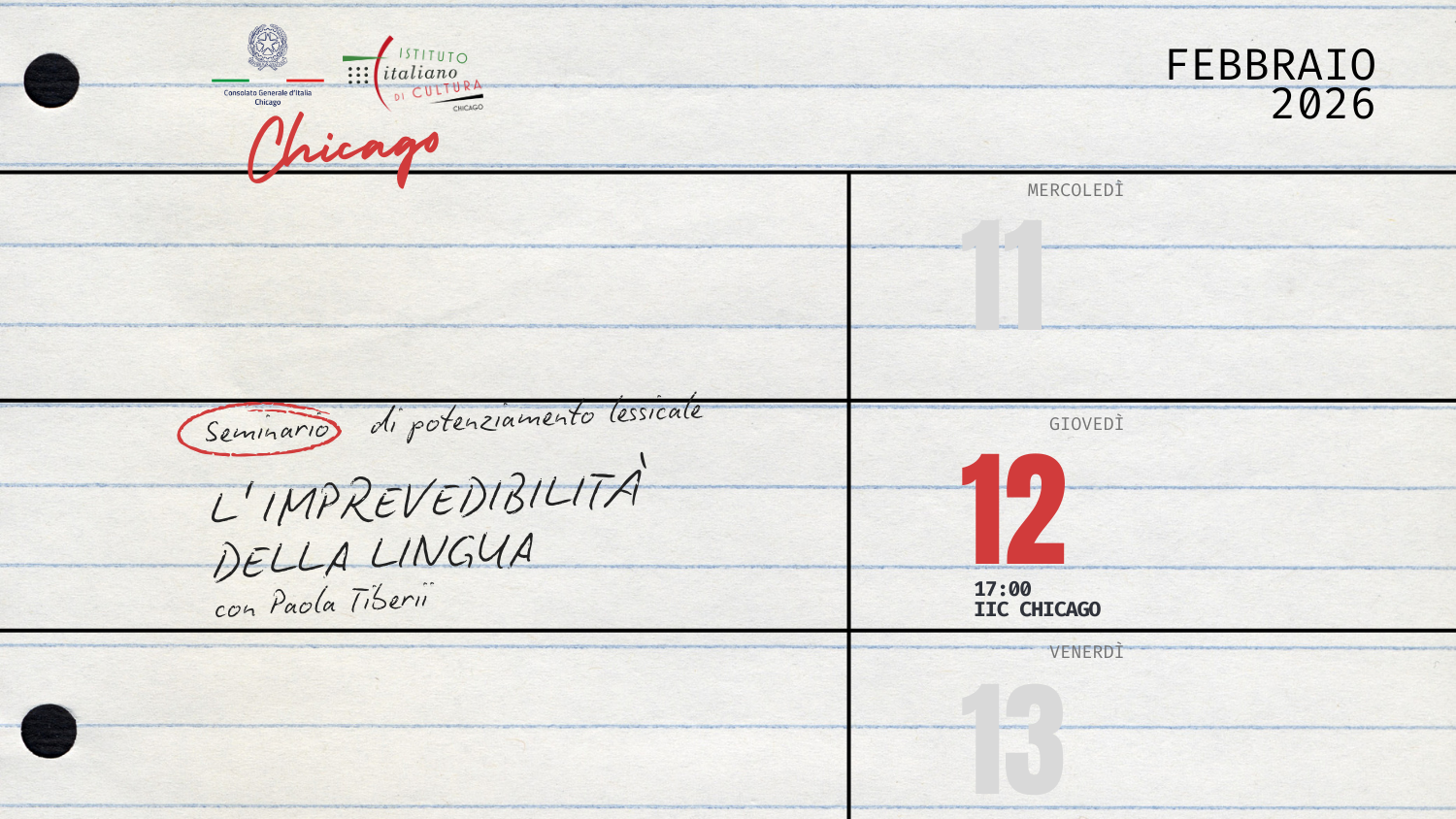 Seminario/ L’imprevedibilità della lingua: seminario di potenziamento ...